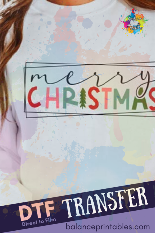 Merry Christmas - DTF Transfer - Balance Printables