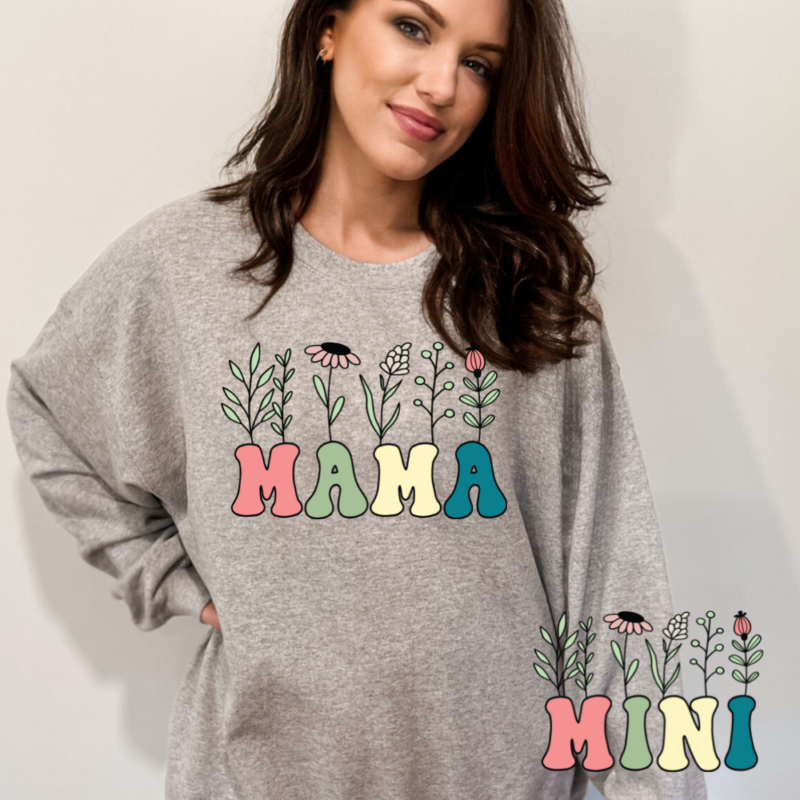 Mama & Mini Matching Designs - DTF Transfer - Balance Printables