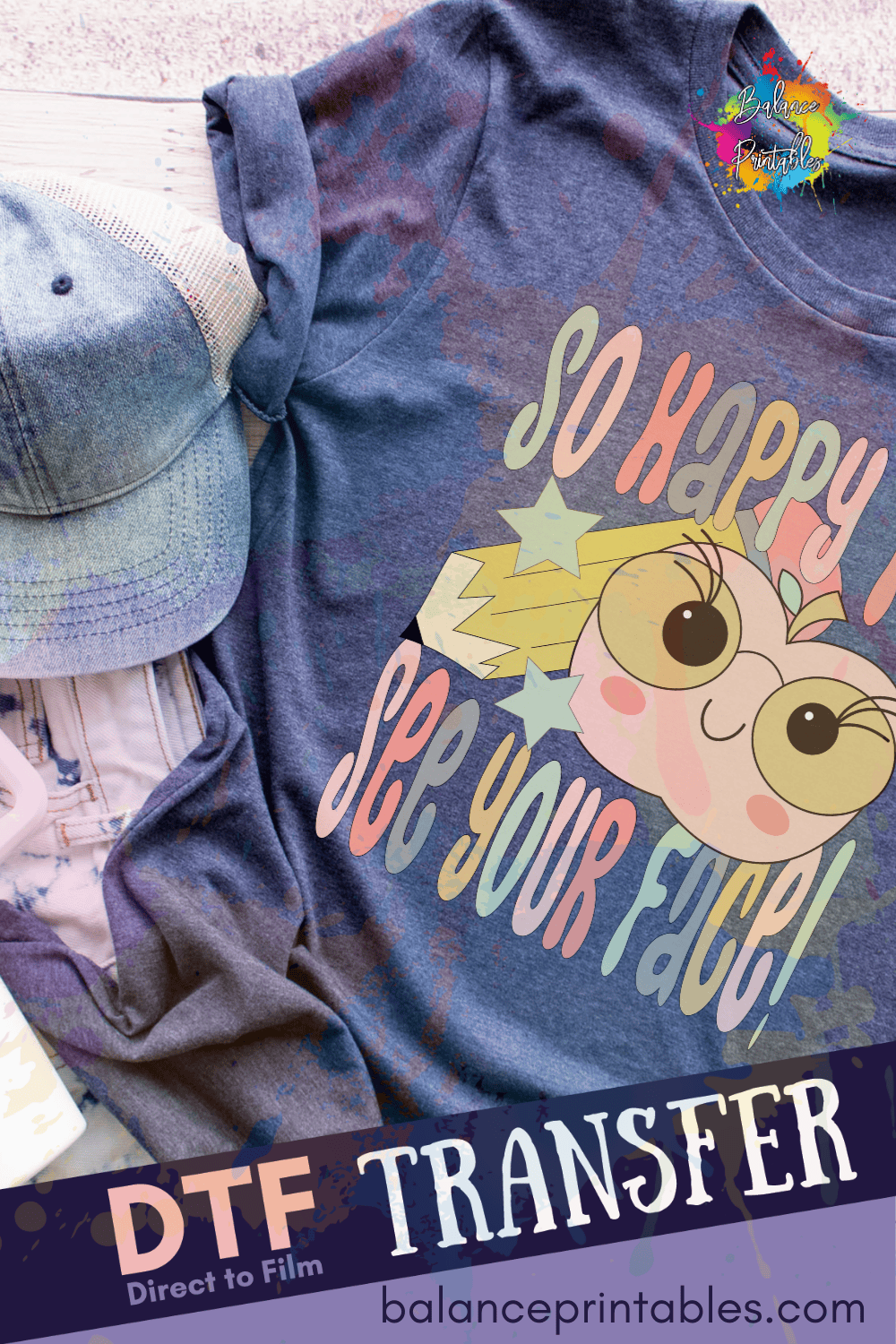 So Happy To See Your Face - DTF Transfer - Balance Printables
