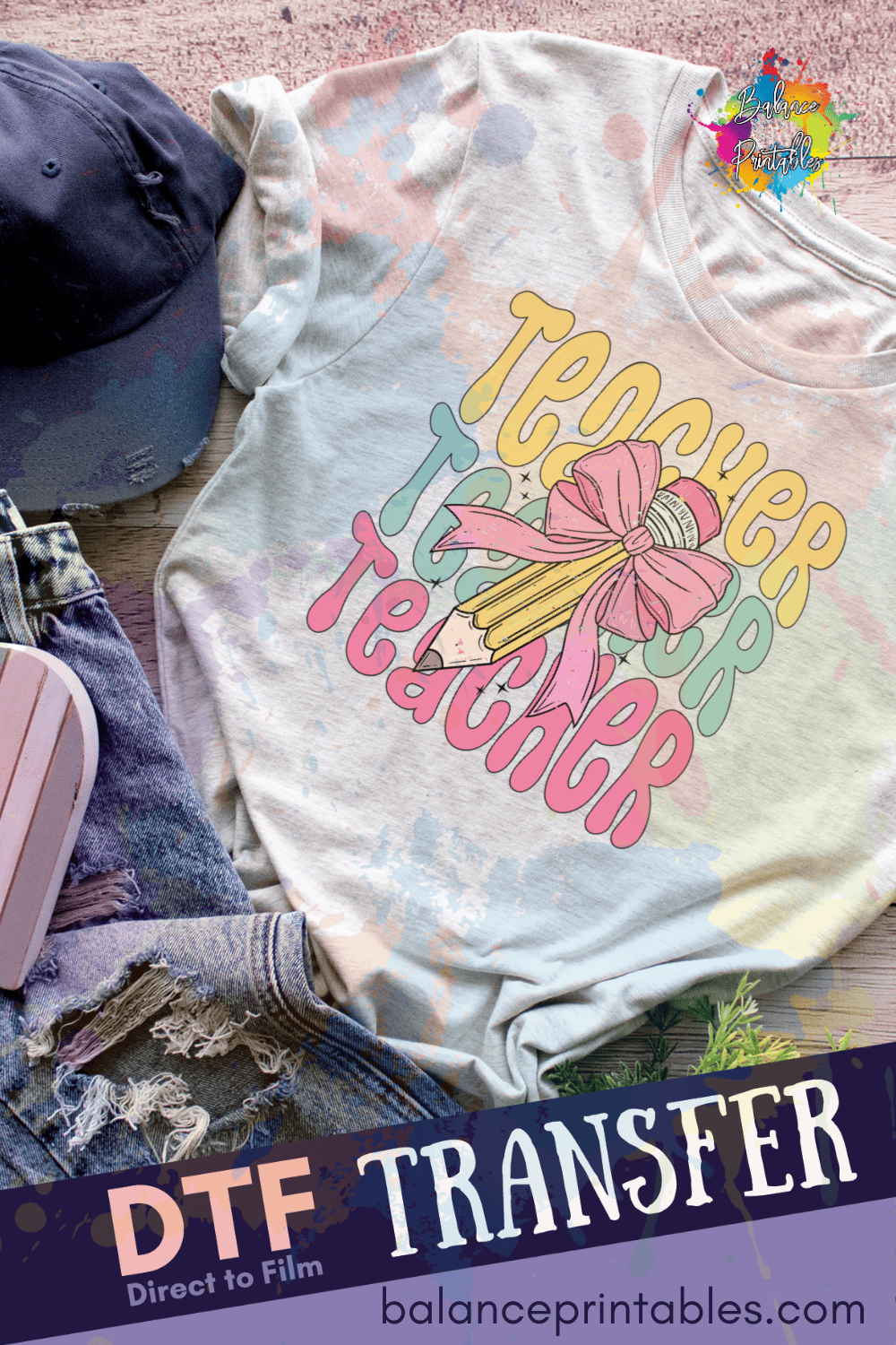 Teacher - DTF Transfer - Balance Printables