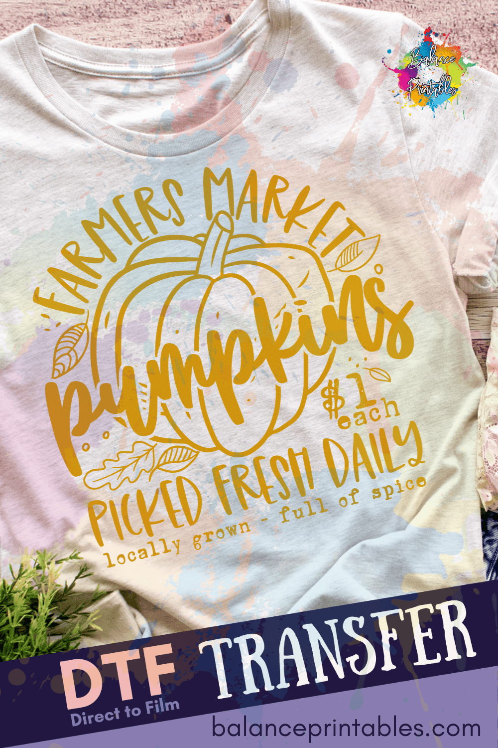 Farmers Market - DTF Transfer - Balance Printables